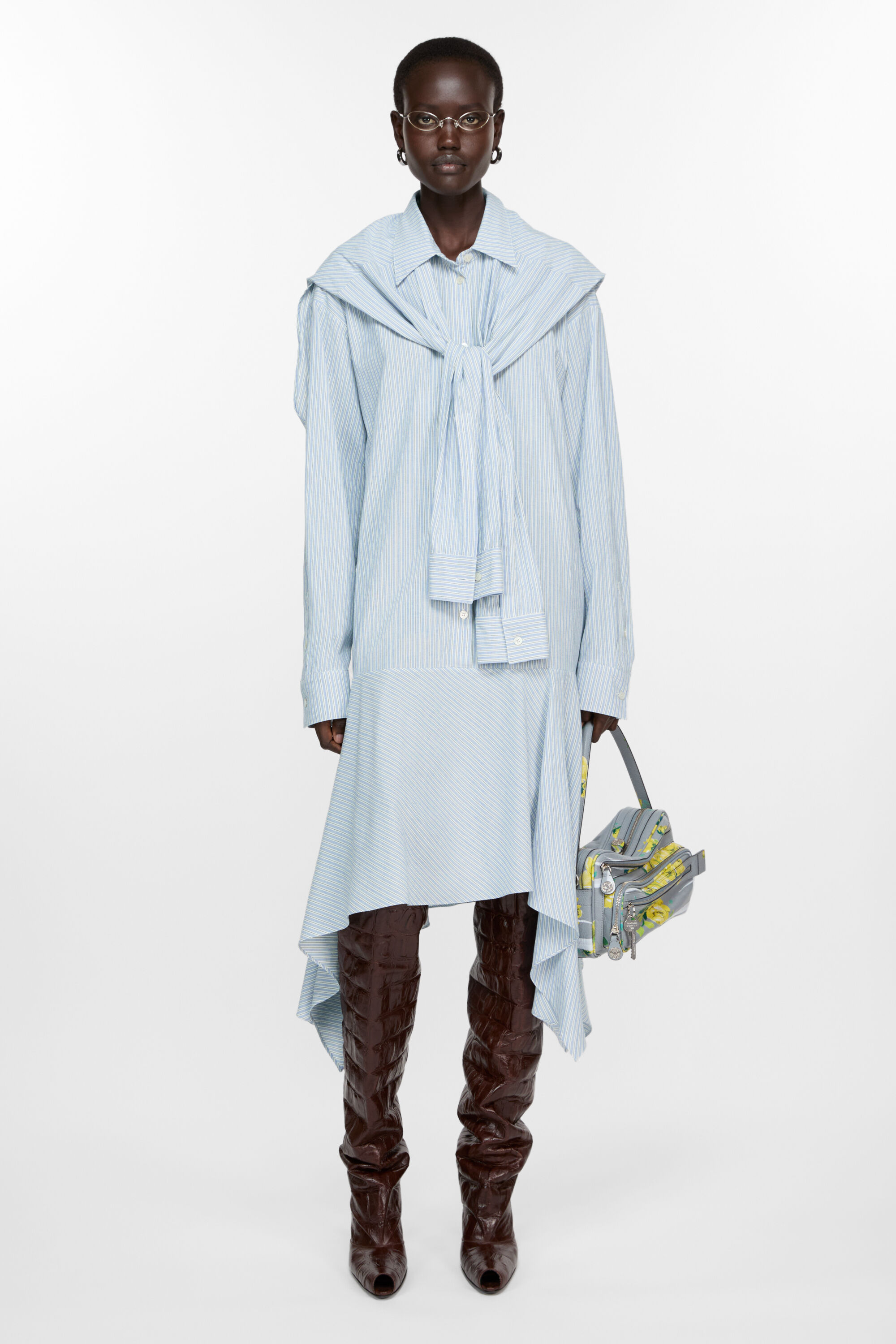 Layered Dress - Blue/white - Acne Studios